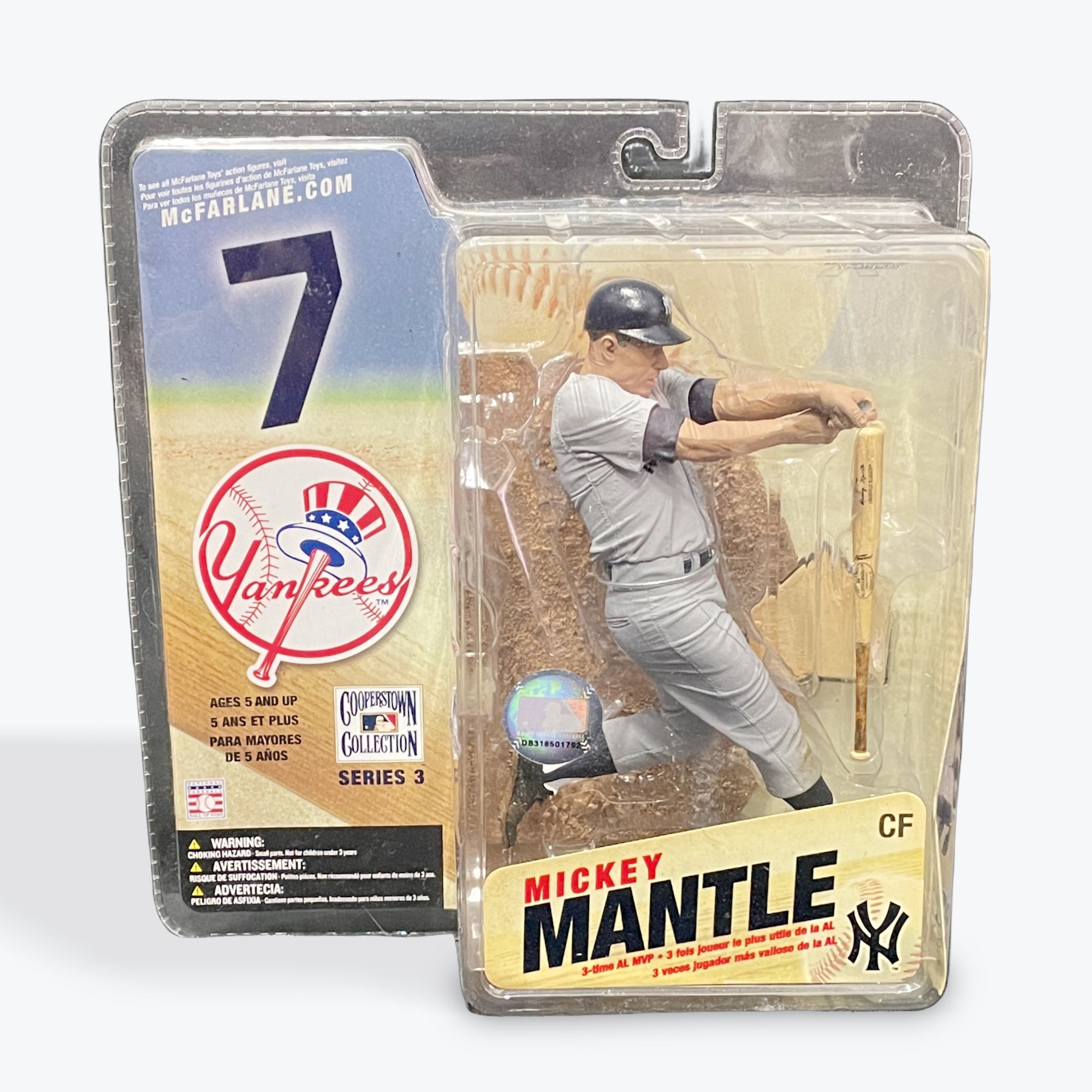 McFarlane MLB Cooperstown Collection Series 3 Mickey Mantle Action ...