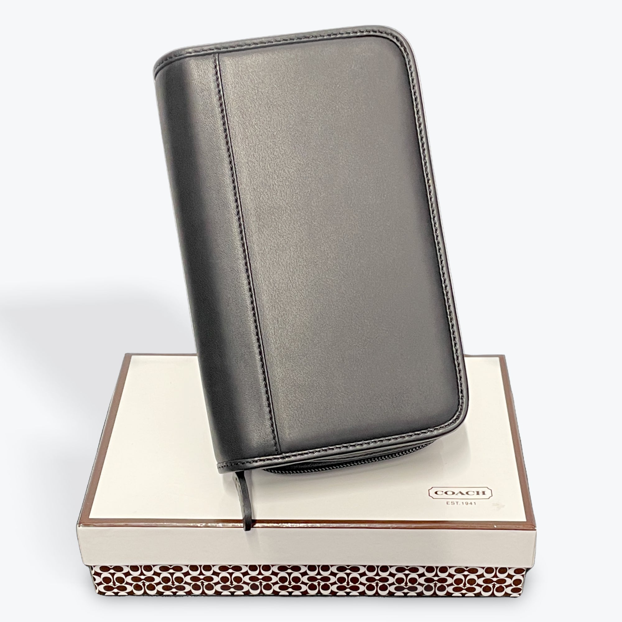 Coach Black Leather Deluxe PDA Case | Dorcas Ministries