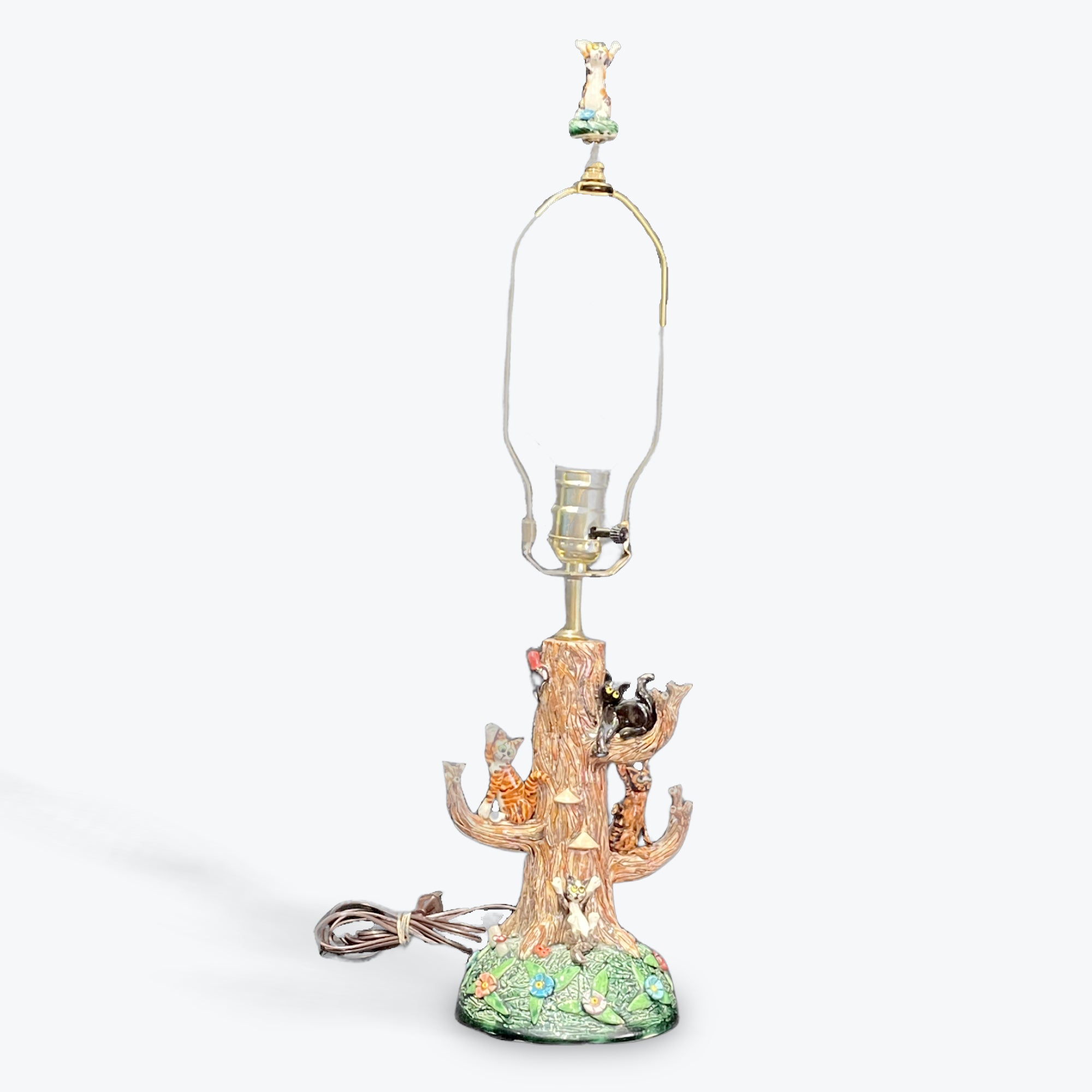 Signed Smallwood Dana & June Pussywillow Art Pottery Lamp | Dorcas ...